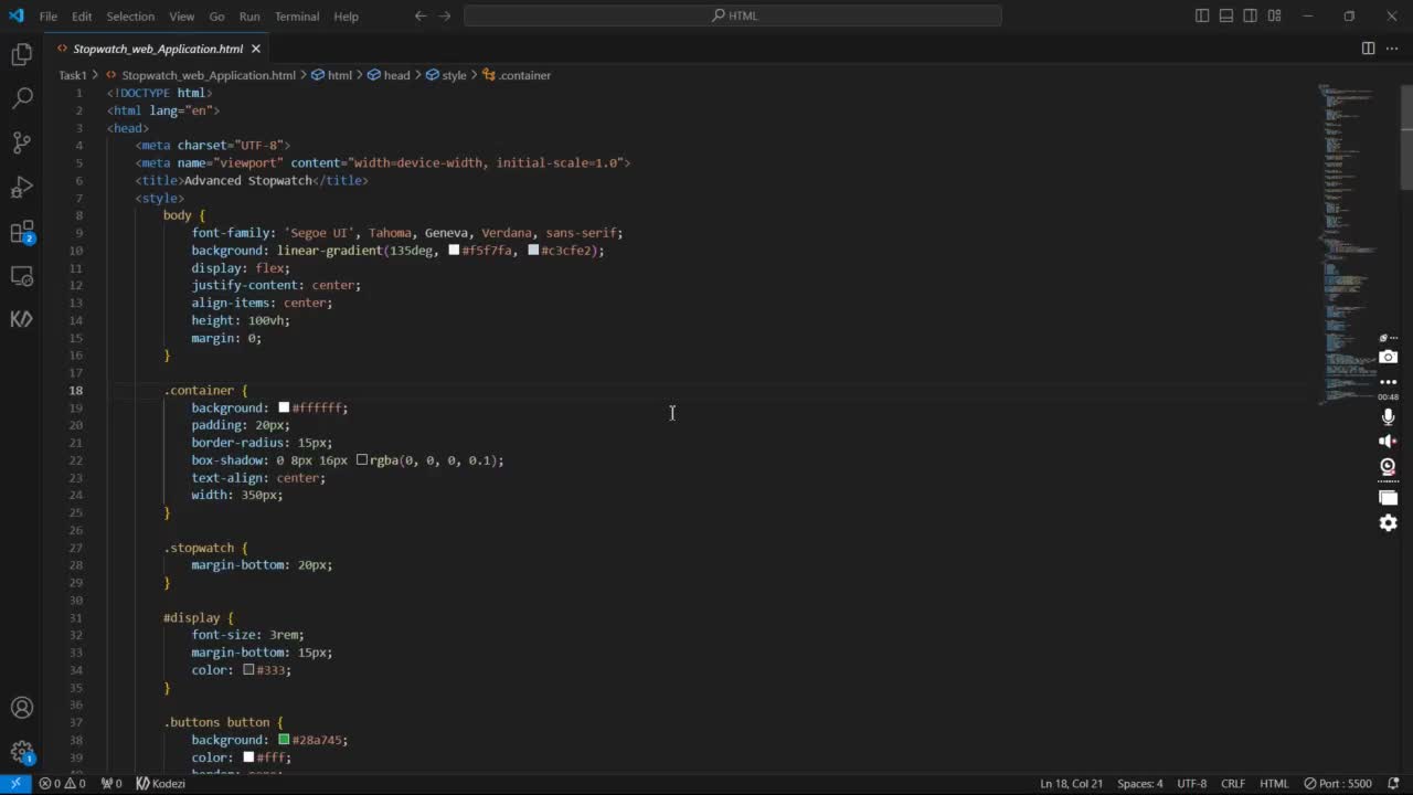Introducing Stopwatch Web Application from Prodigy InfoTech | Jashwanth ... Introducing Stopwatch Web Application from Prodigy InfoTech | Jashwanth ...