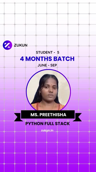 Zukun Academy LLP on LinkedIn: #pythonprogramming #batch #update # ... Zukun Academy LLP on LinkedIn: #pythonprogramming #batch #update # ...