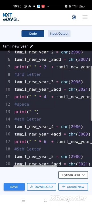 Salai Nithiyan T on LinkedIn: #ccbpian #nxtwave #pythoncoding Salai Nithiyan T on LinkedIn: #ccbpian #nxtwave #pythoncoding
