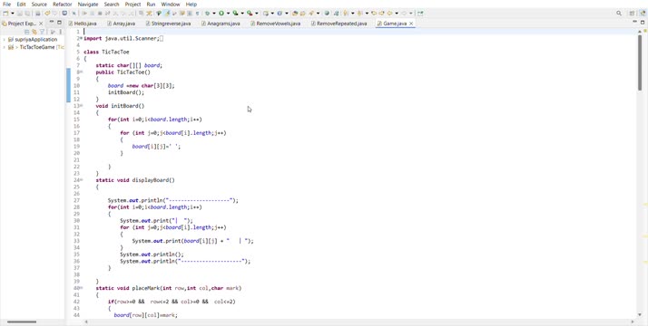 Finished TicTacToe game using Java | Supriya peetani posted on the ... Finished TicTacToe game using Java | Supriya peetani posted on the ...