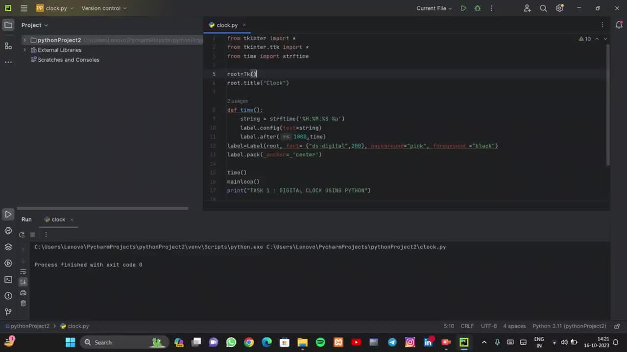 Prakriti Tyagi on LinkedIn: #internpe #python Prakriti Tyagi on LinkedIn: #internpe #python