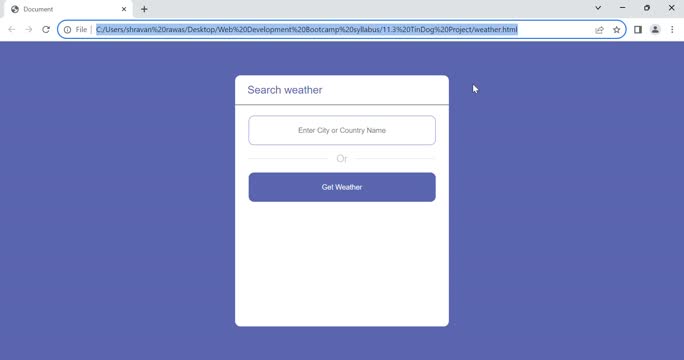 Shravan Rawas on LinkedIn: #weatherapp #html #css #javascript Shravan Rawas on LinkedIn: #weatherapp #html #css #javascript