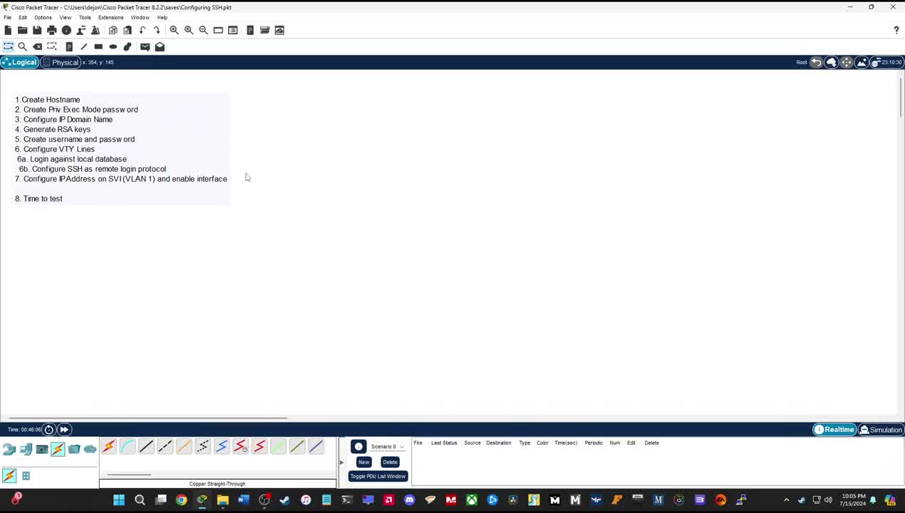 Dejon Smith on LinkedIn: Configuring SSH on Cisco Switch in Less than 5 ... Dejon Smith on LinkedIn: Configuring SSH on Cisco Switch in Less than 5 ...