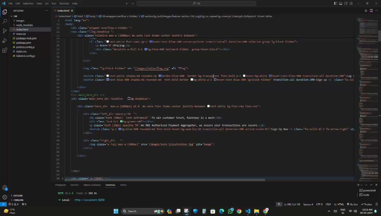 Daya Sagar on LinkedIn: #webdevelopment #tailwindcss #razorpayclone Daya Sagar on LinkedIn: #webdevelopment #tailwindcss #razorpayclone