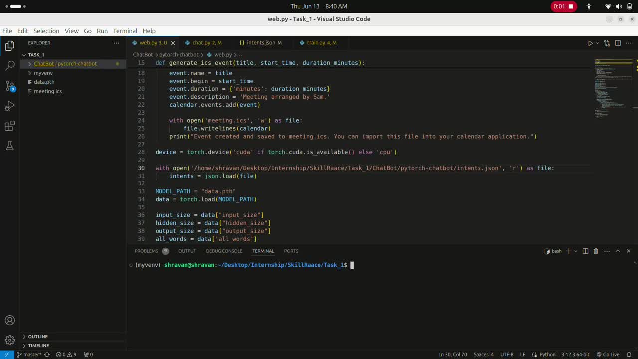 Shravan Nikhil on LinkedIn: #chatbot #internship Shravan Nikhil on LinkedIn: #chatbot #internship