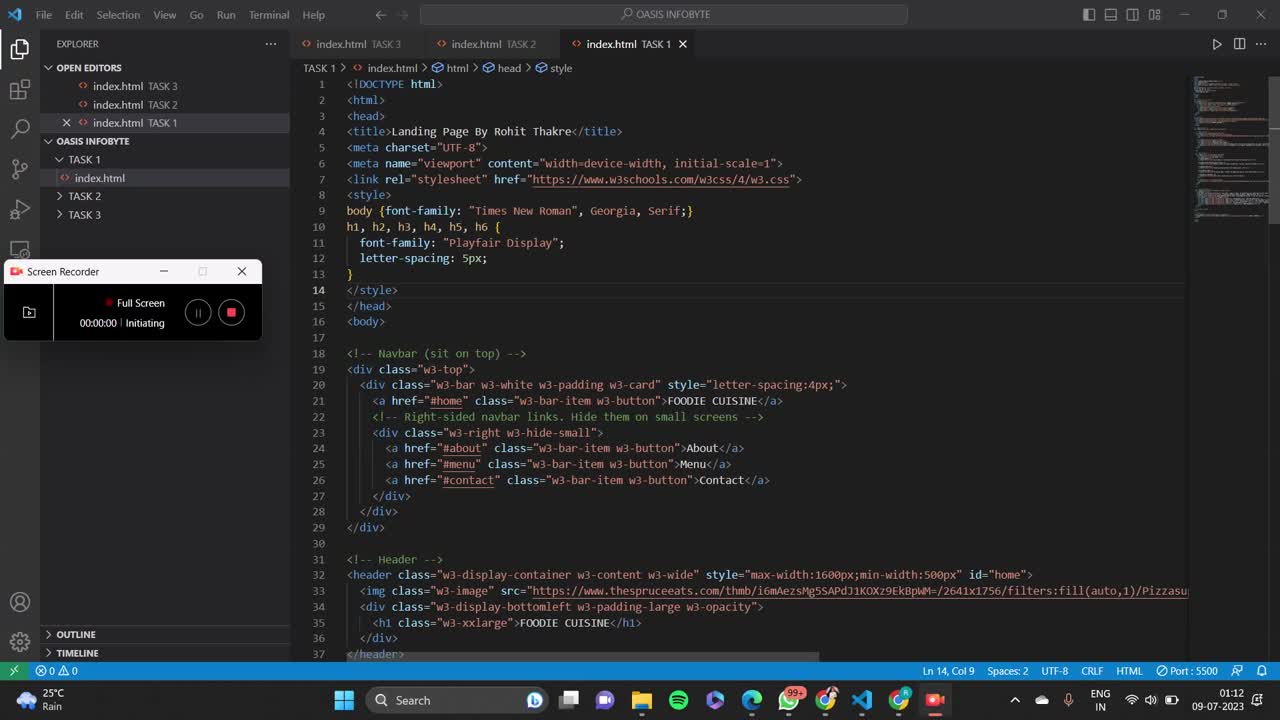 Rohit Thakre on LinkedIn: #webdevelopment #internship #oasisinfobyte # ... Rohit Thakre on LinkedIn: #webdevelopment #internship #oasisinfobyte # ...