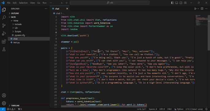 Raasika c on LinkedIn: #python #programming #internship #chatbot #nltk ... Raasika c on LinkedIn: #python #programming #internship #chatbot #nltk ...