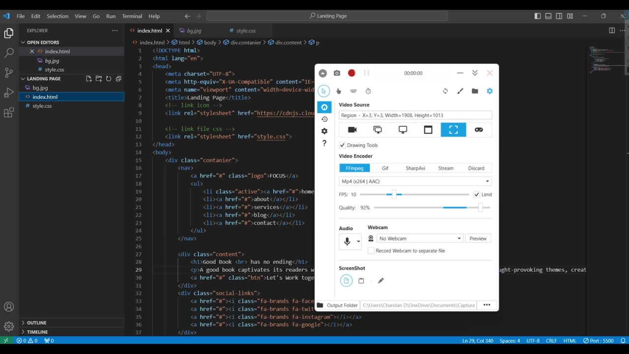 Chandan D on LinkedIn: #codsoft #webdevelopment #internship #landingpage Chandan D on LinkedIn: #codsoft #webdevelopment #internship #landingpage