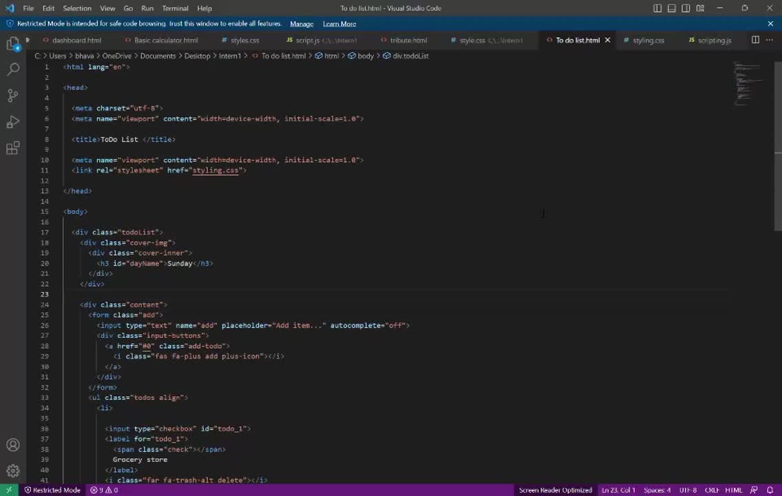 Doppalapudi Divya Sree on LinkedIn: #oasisinfobyte #webdevelopment # ... Doppalapudi Divya Sree on LinkedIn: #oasisinfobyte #webdevelopment # ...