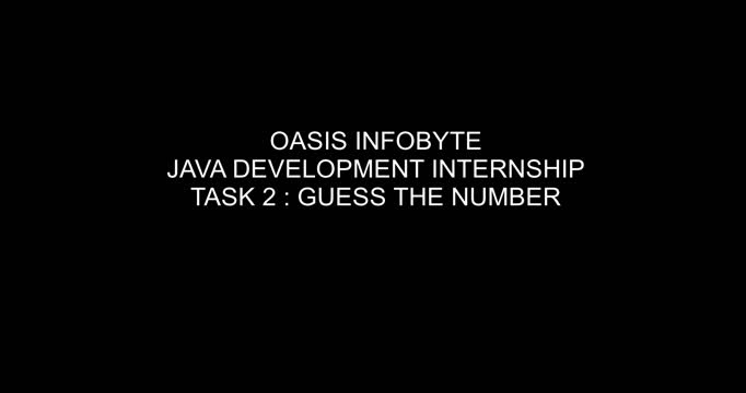 Completed Task2 of 'Guess the Number' Java project | Shob Raj Gowda ... Completed Task2 of 'Guess the Number' Java project | Shob Raj Gowda ...
