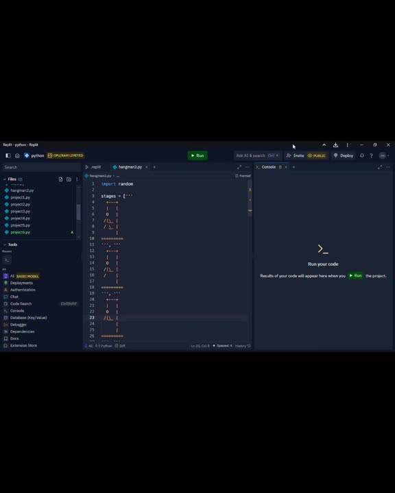 Anupama Sharma on LinkedIn: #python #hangman #codingproject Anupama Sharma on LinkedIn: #python #hangman #codingproject