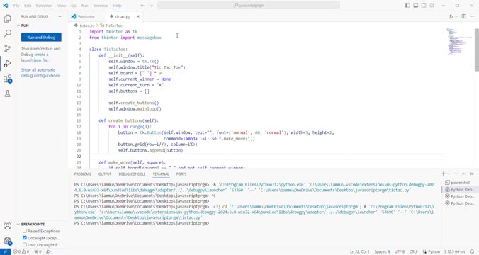 Muthu Kumar on LinkedIn: #internship #secondtask #tictactoe #python # ... Muthu Kumar on LinkedIn: #internship #secondtask #tictactoe #python # ...