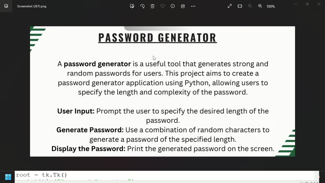 Chetan Patil on LinkedIn: #password #generator #codsoft #python #tkinter Chetan Patil on LinkedIn: #password #generator #codsoft #python #tkinter