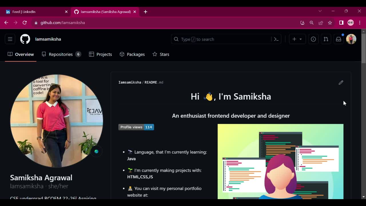 Samiksha Agrawal on LinkedIn: #github #readme #git Samiksha Agrawal on LinkedIn: #github #readme #git