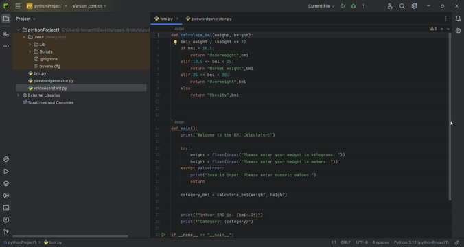 Hemanth Boligarla on LinkedIn: #bmicalculator #pythonprogramming # ... Hemanth Boligarla on LinkedIn: #bmicalculator #pythonprogramming # ...