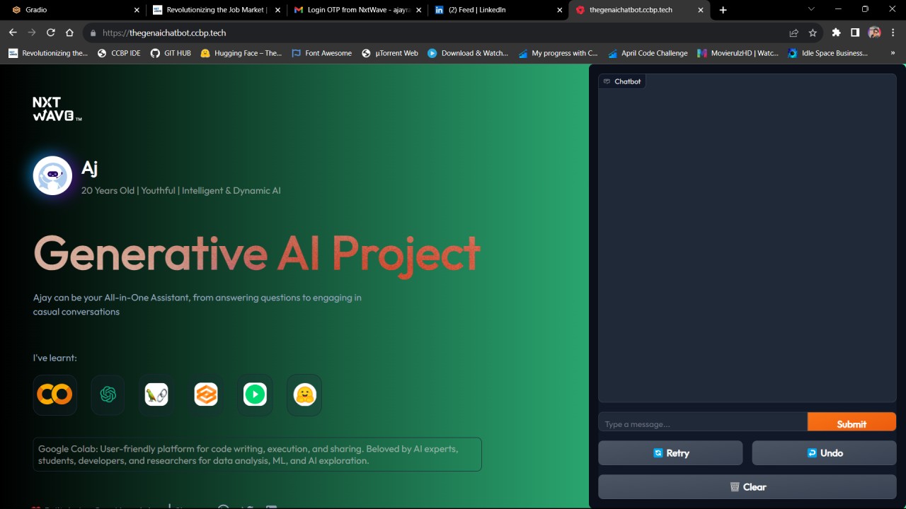 Ajay Raju Adapa on LinkedIn: #team #sir #generativeai #chatbot #ccbp # ... Ajay Raju Adapa on LinkedIn: #team #sir #generativeai #chatbot #ccbp # ...