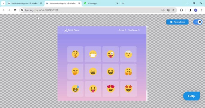 Vollala Ashritha on LinkedIn: #emojigame #reactjs #nxtwave #ccbp Vollala Ashritha on LinkedIn: #emojigame #reactjs #nxtwave #ccbp