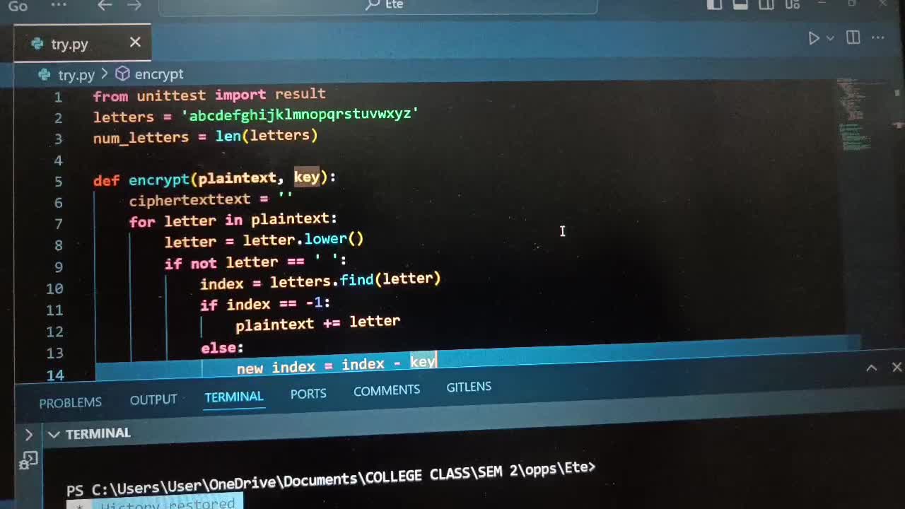 Chhavi Tiwari on LinkedIn: #python #coding #encryption #caesarcipher # ... Chhavi Tiwari on LinkedIn: #python #coding #encryption #caesarcipher # ...