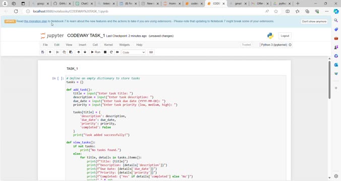 MOHD ABU BAKAR SIDDIQUE on LinkedIn: #pythonprogramming #codewayintern MOHD ABU BAKAR SIDDIQUE on LinkedIn: #pythonprogramming #codewayintern