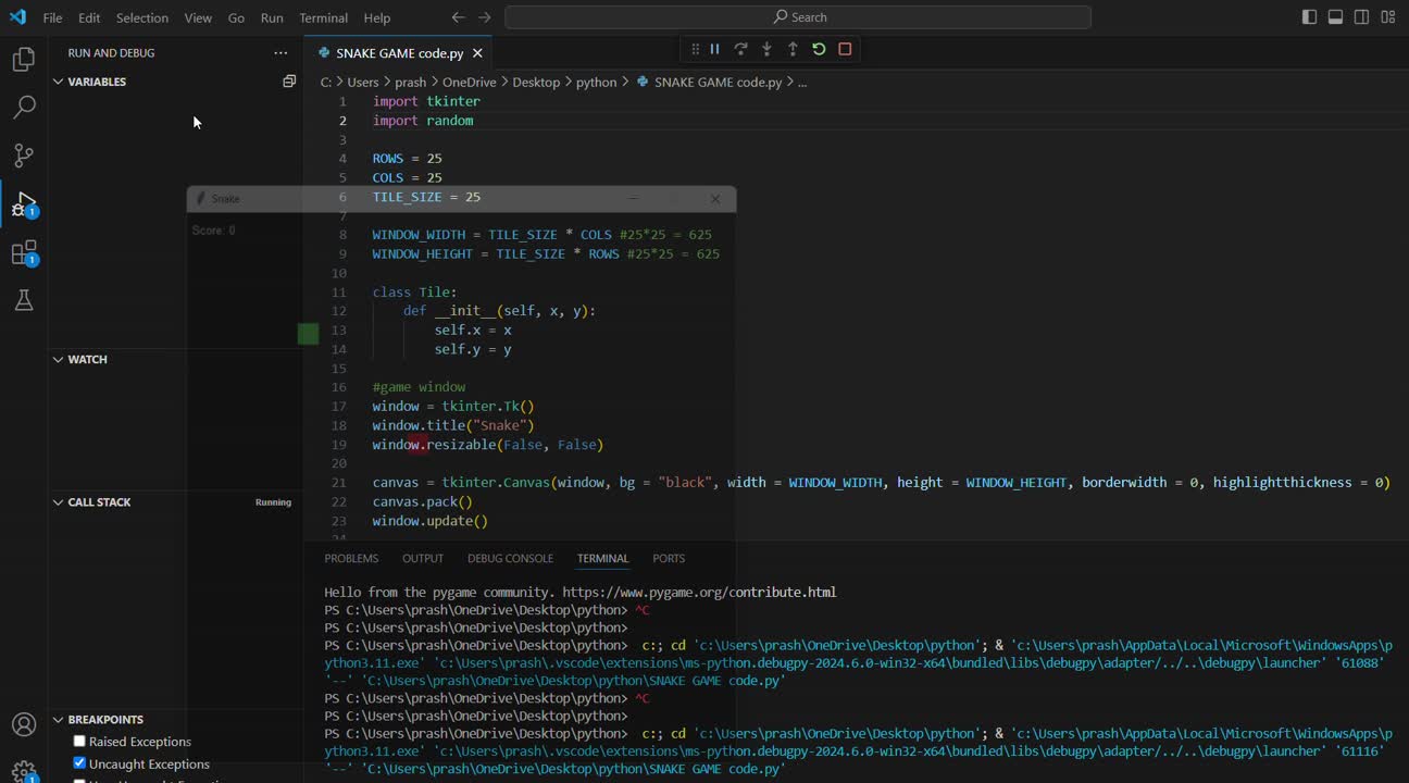 Prashanth T S. on LinkedIn: #python #pygame #coding #project #learning ... Prashanth T S. on LinkedIn: #python #pygame #coding #project #learning ...