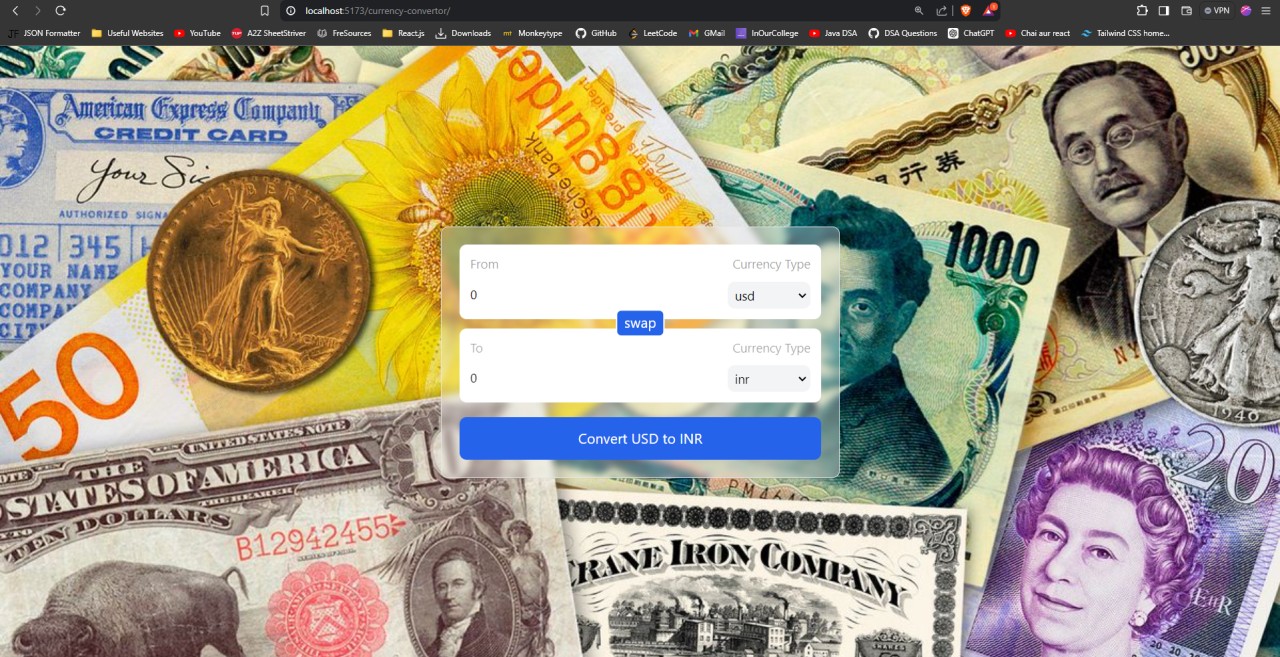 Sanchit Vohra on LinkedIn: #react #vite #currencyconverter #learningbydoing Sanchit Vohra on LinkedIn: #react #vite #currencyconverter #learningbydoing