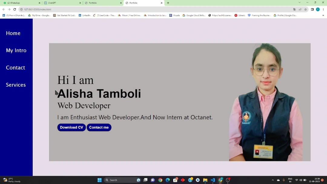 Alisha Tamboli on LinkedIn: #octanetinternship #webdevelopment # ... Alisha Tamboli on LinkedIn: #octanetinternship #webdevelopment # ...