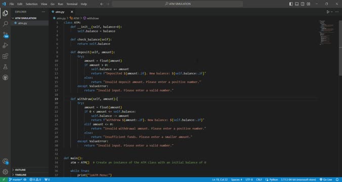 Completed Task 2 of ATM Simulation with Python | Ranvijay Singh posted ... Completed Task 2 of ATM Simulation with Python | Ranvijay Singh posted ...