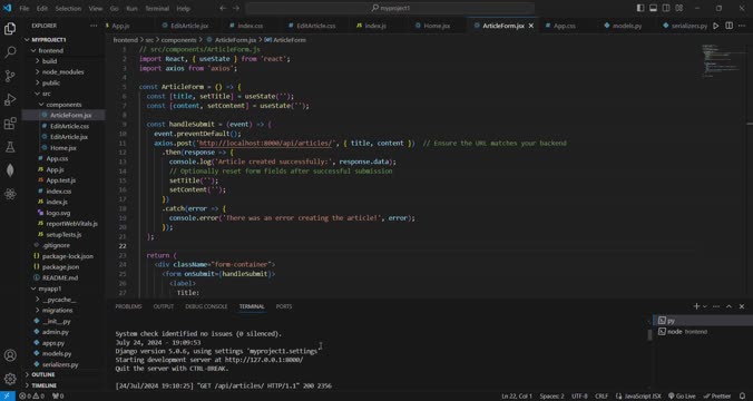Jyothi Telugu on LinkedIn: #python #django #react #fullstackdevelopment ... Jyothi Telugu on LinkedIn: #python #django #react #fullstackdevelopment ...