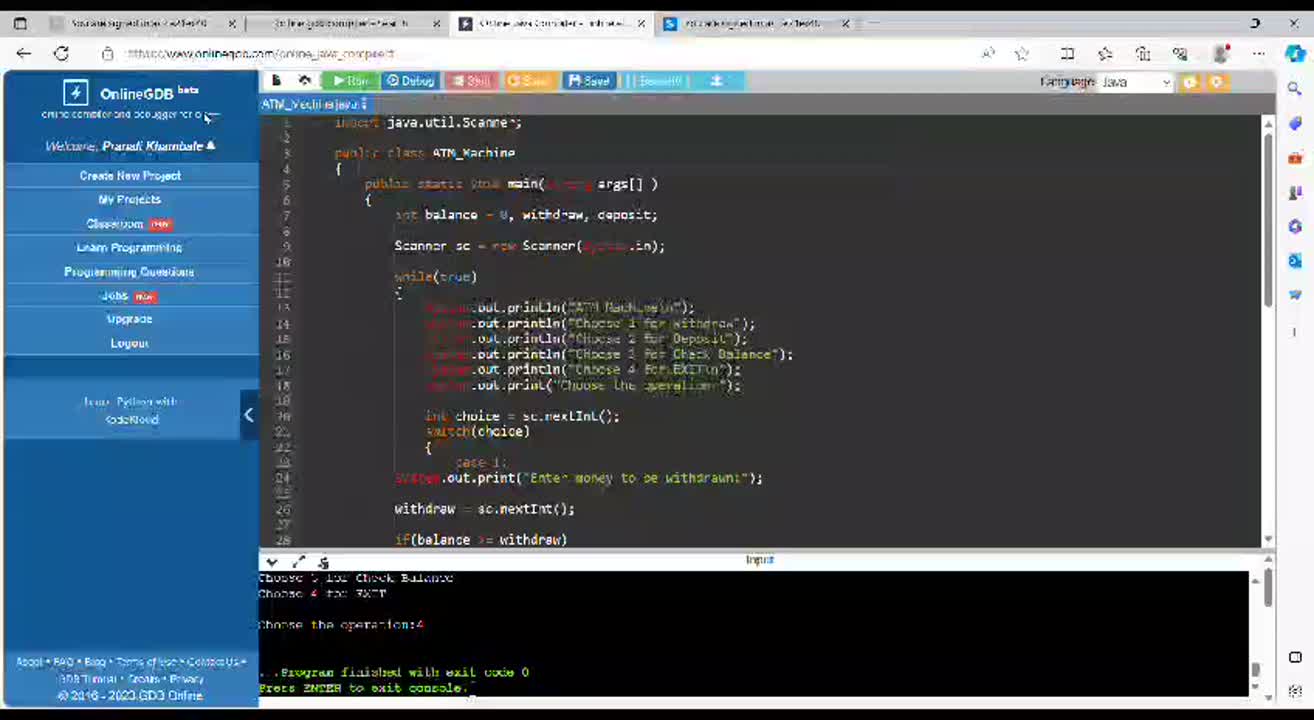 Pranali Khambale on LinkedIn: #task3 #codsoft #internship #javaprogramming Pranali Khambale on LinkedIn: #task3 #codsoft #internship #javaprogramming