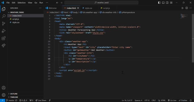 Hema Rudra on LinkedIn: #weatherapp #coding #javascript #html #css # ... Hema Rudra on LinkedIn: #weatherapp #coding #javascript #html #css # ...