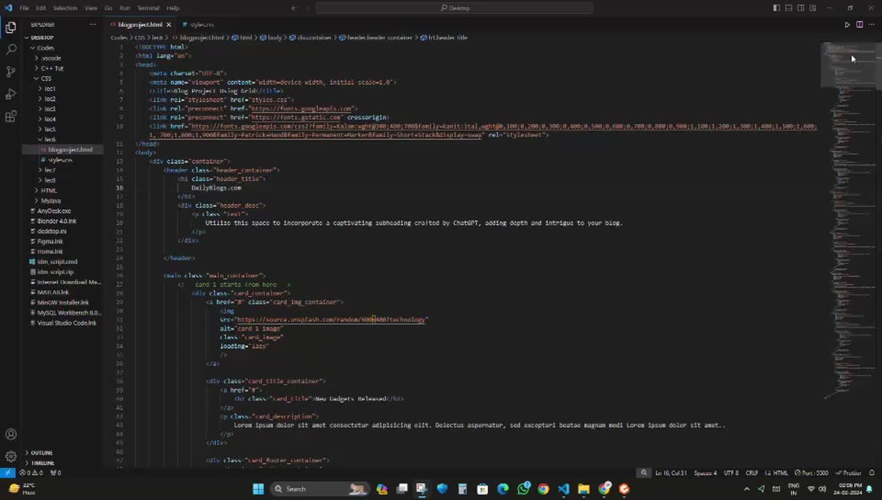 Daya Sagar on LinkedIn: #webdevelopment #html #css #frontend #blogclone ... Daya Sagar on LinkedIn: #webdevelopment #html #css #frontend #blogclone ...