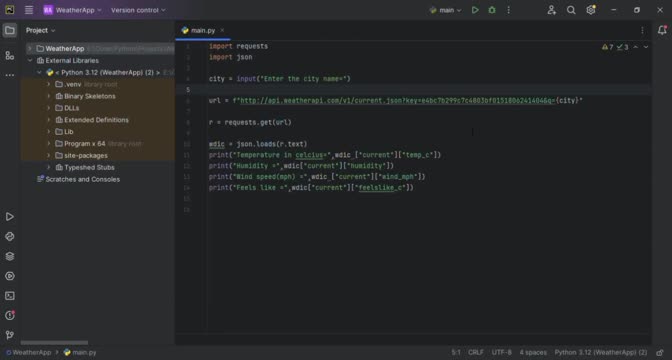 Shinjan Sarkar on LinkedIn: #connections #python #weatherapi #pythonproject Shinjan Sarkar on LinkedIn: #connections #python #weatherapi #pythonproject