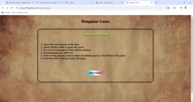 Naresh Panasa on LinkedIn: #gamedev #programming #project #hangmangame ... Naresh Panasa on LinkedIn: #gamedev #programming #project #hangmangame ...