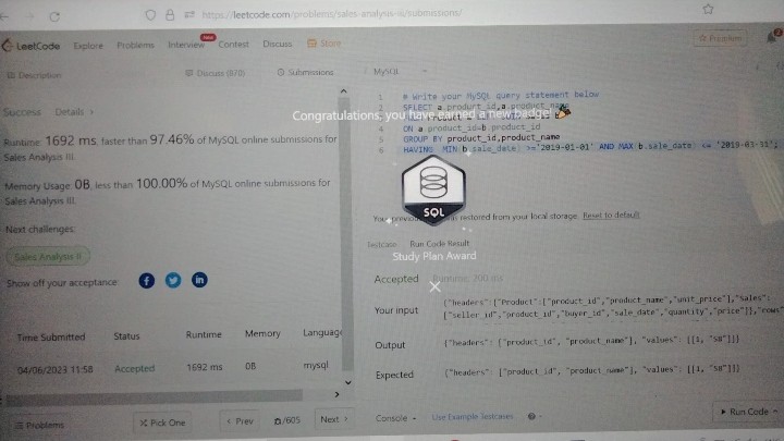 Gayathri Dhamodharan on LinkedIn: #sql #leetcode #badge Gayathri Dhamodharan on LinkedIn: #sql #leetcode #badge