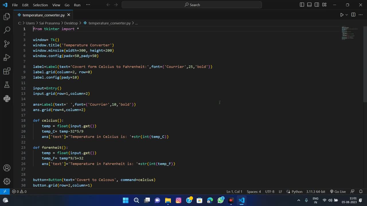 I created a Temperature converter app for Bharat Intern. | Ajith Kumar ... I created a Temperature converter app for Bharat Intern. | Ajith Kumar ...
