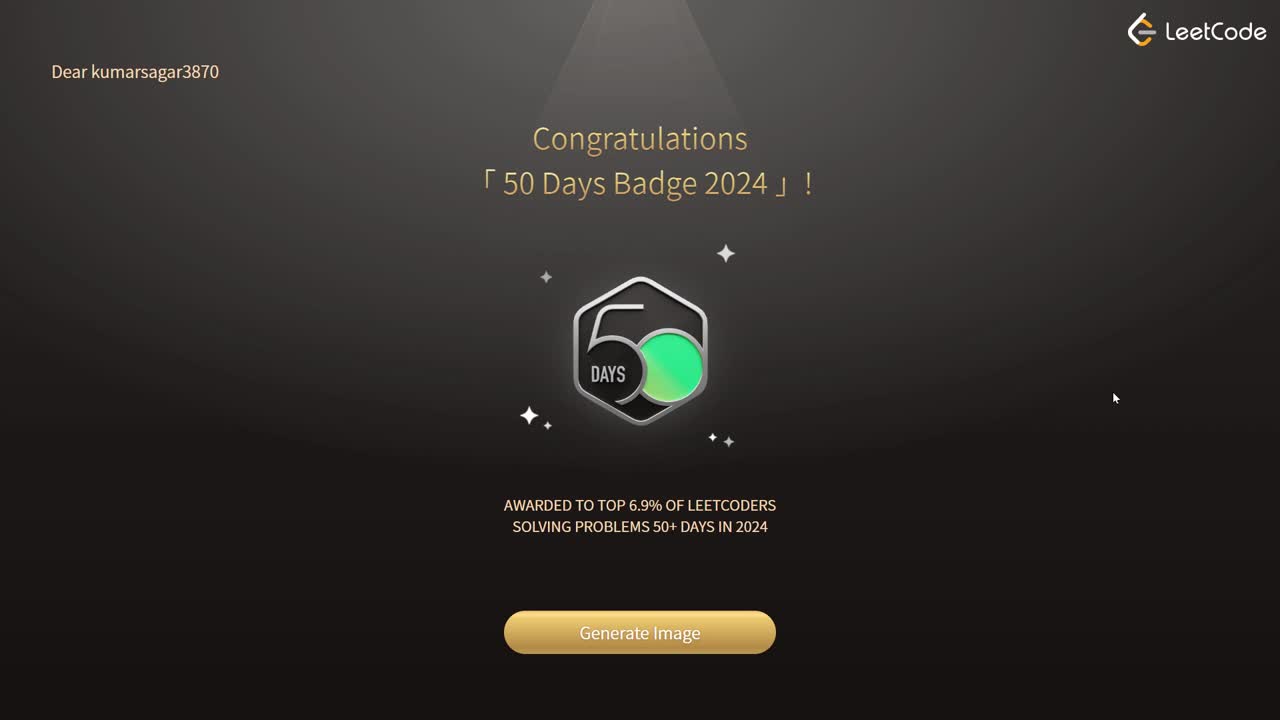 Sagar Kumar on LinkedIn: #leetcode #50daysofcode #journeynotdestination ... Sagar Kumar on LinkedIn: #leetcode #50daysofcode #journeynotdestination ...