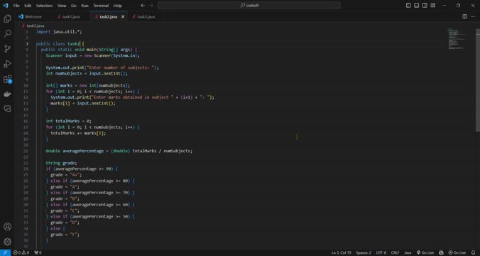 Vaishnavi Tumuluri on LinkedIn: #codsoft #javaprogramming #internship Vaishnavi Tumuluri on LinkedIn: #codsoft #javaprogramming #internship