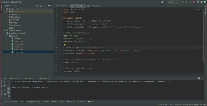 CHANDAN KUMAR N S on LinkedIn: #internpe #python #digitalclock # ... CHANDAN KUMAR N S on LinkedIn: #internpe #python #digitalclock # ...