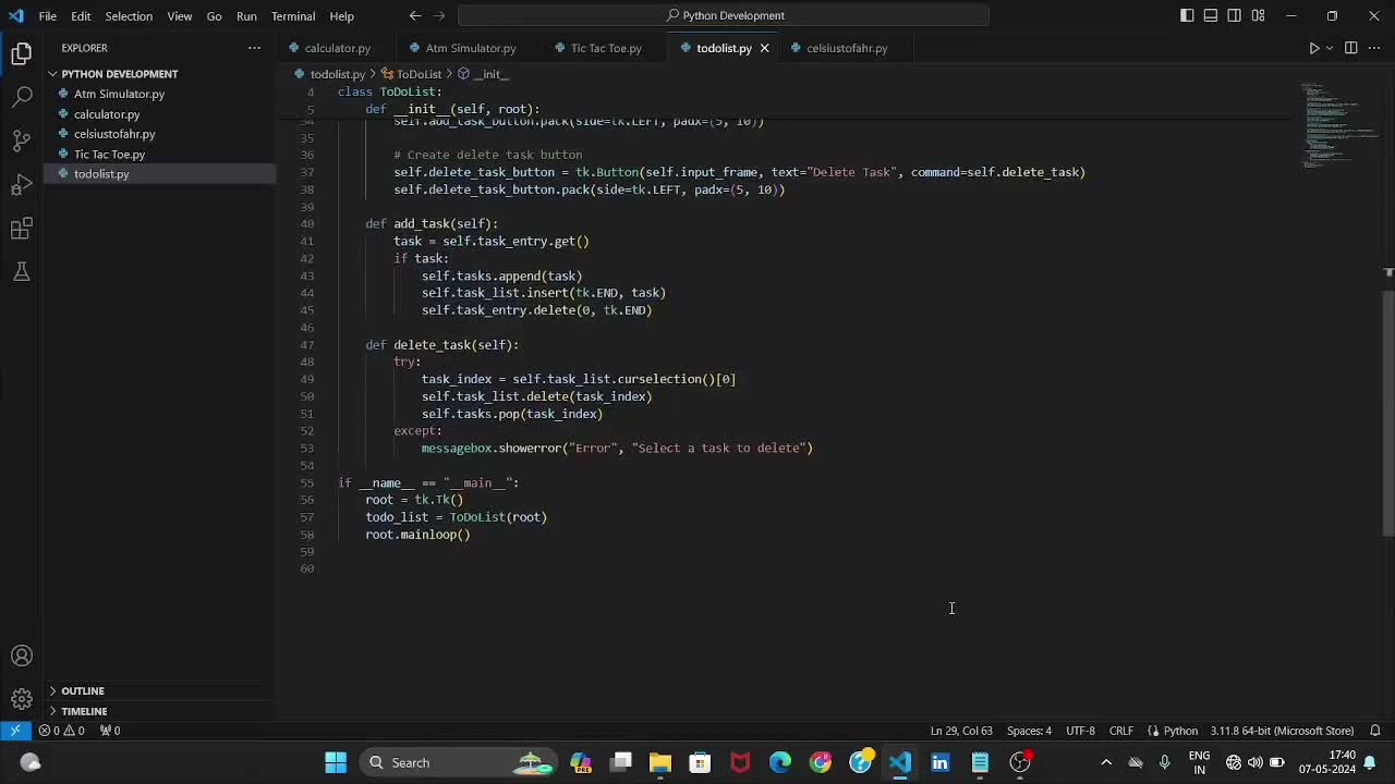 Dhanush S on LinkedIn: #python #programming #todolist #gui #technohacks ... Dhanush S on LinkedIn: #python #programming #todolist #gui #technohacks ...