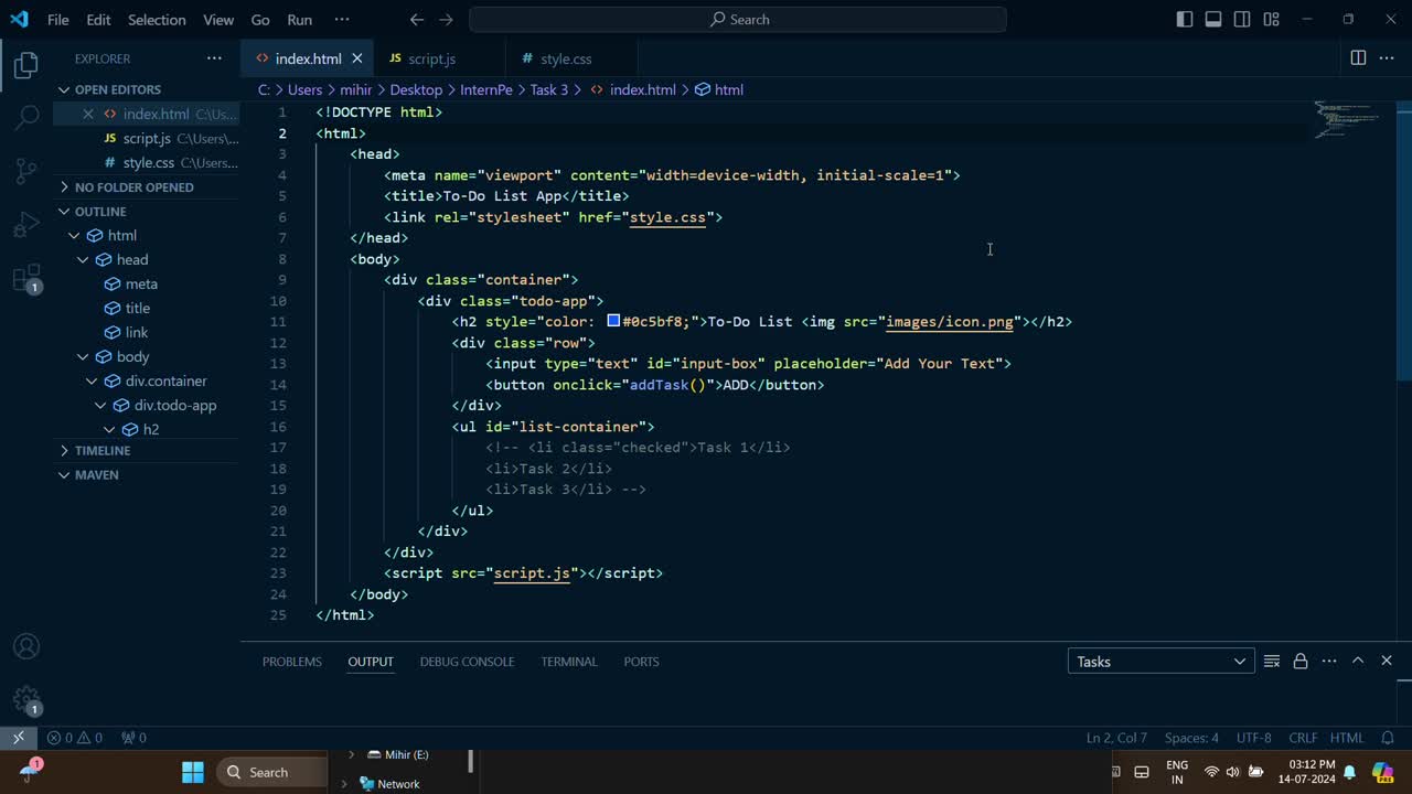 Mihir Kapuriya on LinkedIn: #internpe #html #css #javascript # ... Mihir Kapuriya on LinkedIn: #internpe #html #css #javascript # ...