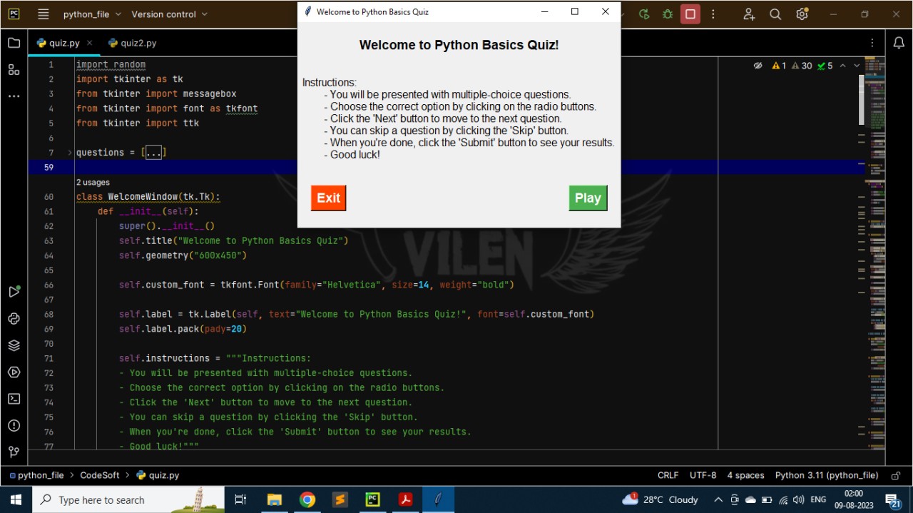 Abhay Raj on LinkedIn: #python #triumph #quiz #virtualinternship # ... Abhay Raj on LinkedIn: #python #triumph #quiz #virtualinternship # ...