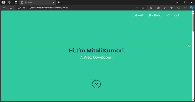 Mitali Kumari on LinkedIn: #portfolioproject #html #css #js # ... Mitali Kumari on LinkedIn: #portfolioproject #html #css #js # ...