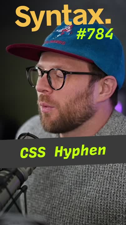 Syntax Podcast on LinkedIn: #css #hyphen #webdev #techpodcast Syntax Podcast on LinkedIn: #css #hyphen #webdev #techpodcast