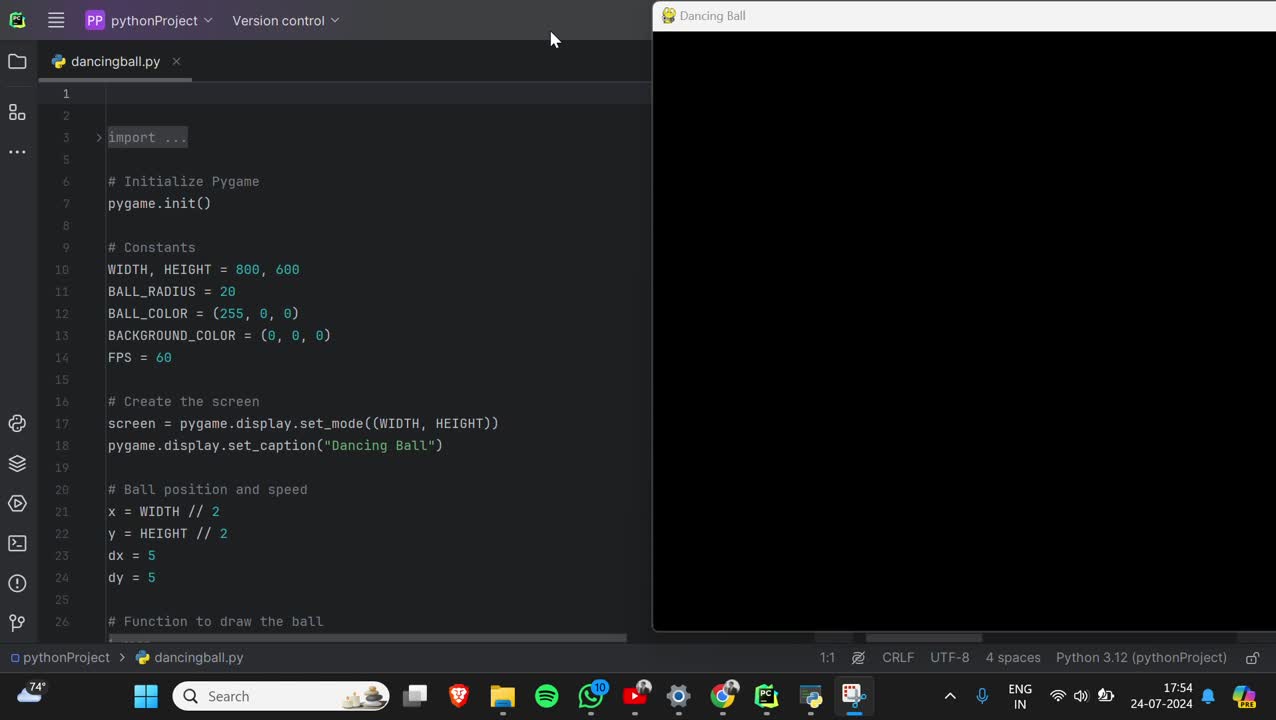 Siddharth Shinde on LinkedIn: #project #python #pygame #dynamic #animation Siddharth Shinde on LinkedIn: #project #python #pygame #dynamic #animation