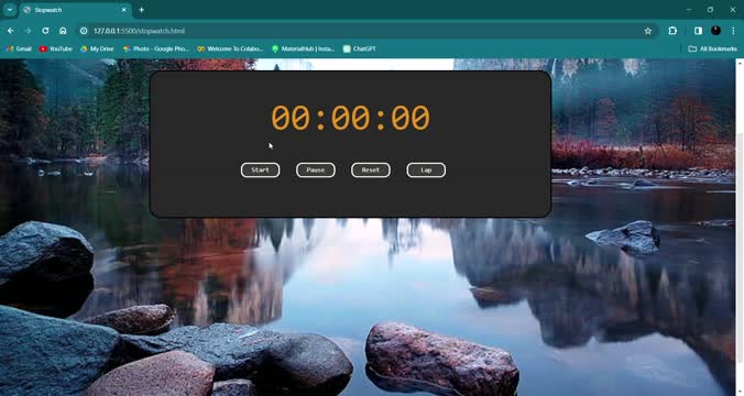 Mohan Akash on LinkedIn: #html #css #javascript #webdevelopment #stopwatch Mohan Akash on LinkedIn: #html #css #javascript #webdevelopment #stopwatch