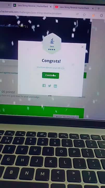 ROUSHAN KUMAR on LinkedIn: i got my 4th star in java (HackerRank)...... ROUSHAN KUMAR on LinkedIn: i got my 4th star in java (HackerRank)......