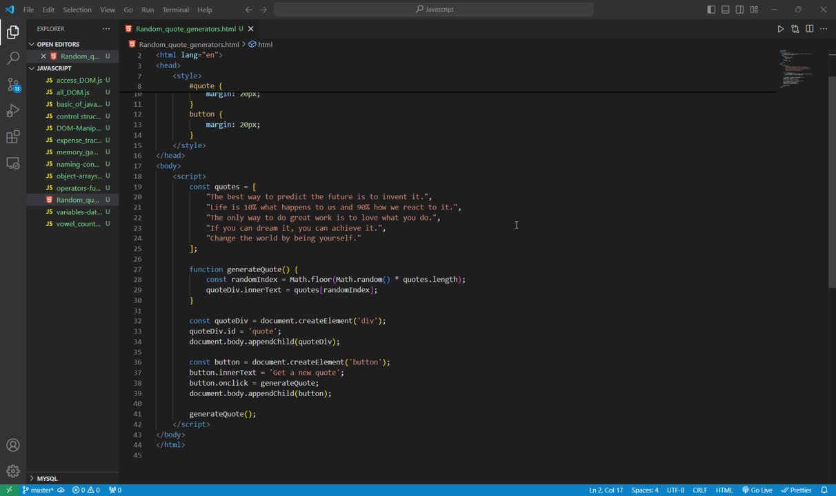 Raksith S S on LinkedIn: #javascript #webdevelopment #coding # ... Raksith S S on LinkedIn: #javascript #webdevelopment #coding # ...