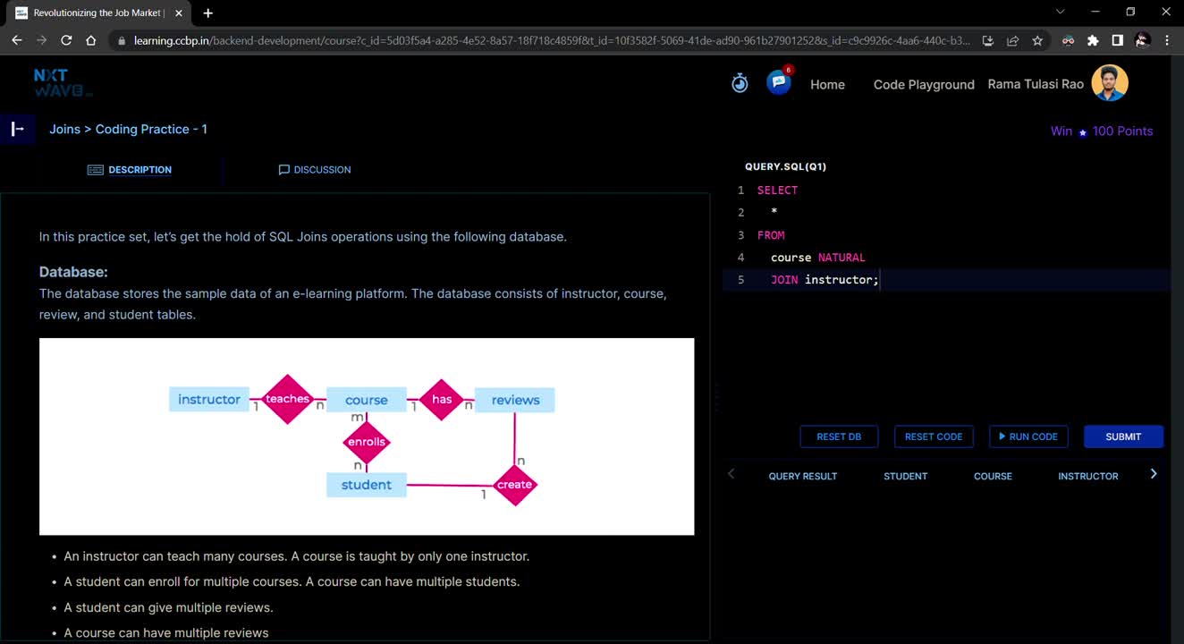 Rama Tulasi Rao Uyyuri on LinkedIn: #day95 #100daysofcode #sql #ccbp # ... Rama Tulasi Rao Uyyuri on LinkedIn: #day95 #100daysofcode #sql #ccbp # ...