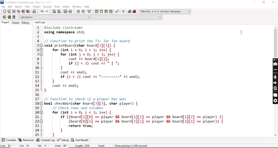 Aditya Walzade on LinkedIn: #systemtrontask #cpp #gamedev #tictactoe Aditya Walzade on LinkedIn: #systemtrontask #cpp #gamedev #tictactoe