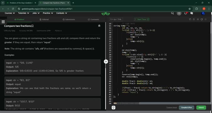 Prince kumar Upadhyay on LinkedIn: #codingchallenge #day71 #fractions # ... Prince kumar Upadhyay on LinkedIn: #codingchallenge #day71 #fractions # ...